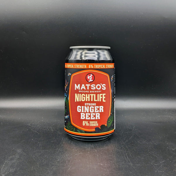 Matso's Nightlife Strong Ginger Beer Can Sgl – Saccharomyces Bottle Shop